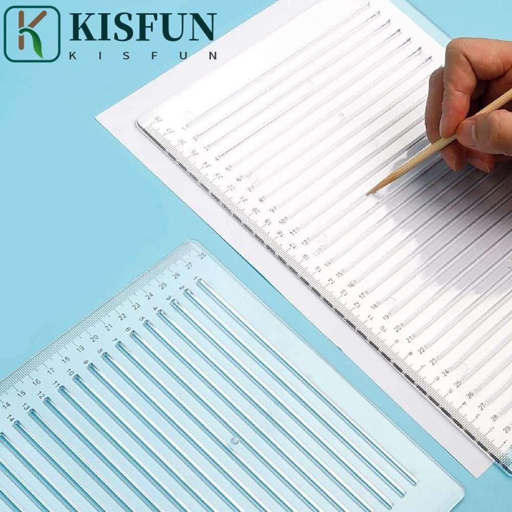 KISFUN Lines Markings Ruler Neat Handwriting Examination A4 Clear ...