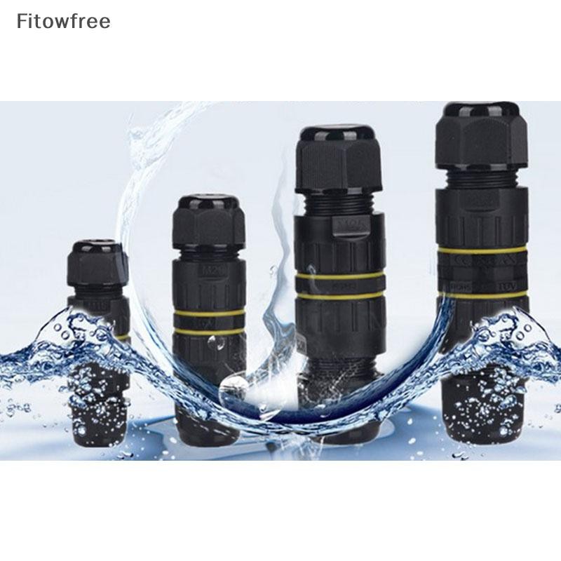 Fitow M16 3Pin Waterproof Junction Box IP68 Cable Gland Connector ...