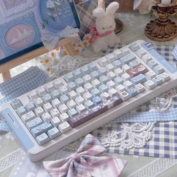 keycaps Spring field chiikawa cute keycap original height 95 keys ...