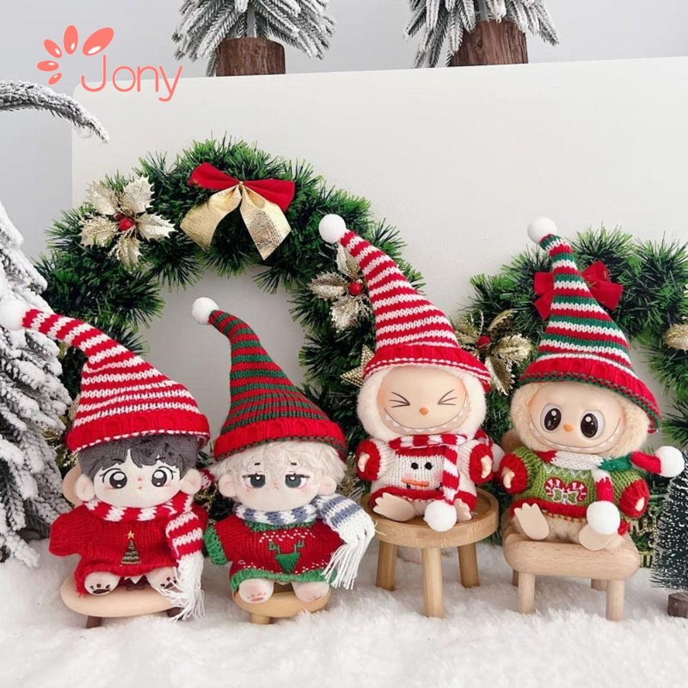 JY1 Labubu Doll Clothes, Cartoon Sit and Party Labubu Sweater, Cute ...