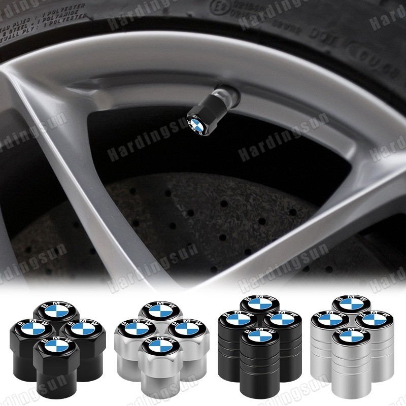4pcs Aluminium Car Logo Tire Cap Hexagonal/Cylindrical Car Wheel Valve Stem Cover for BMW E61 ...