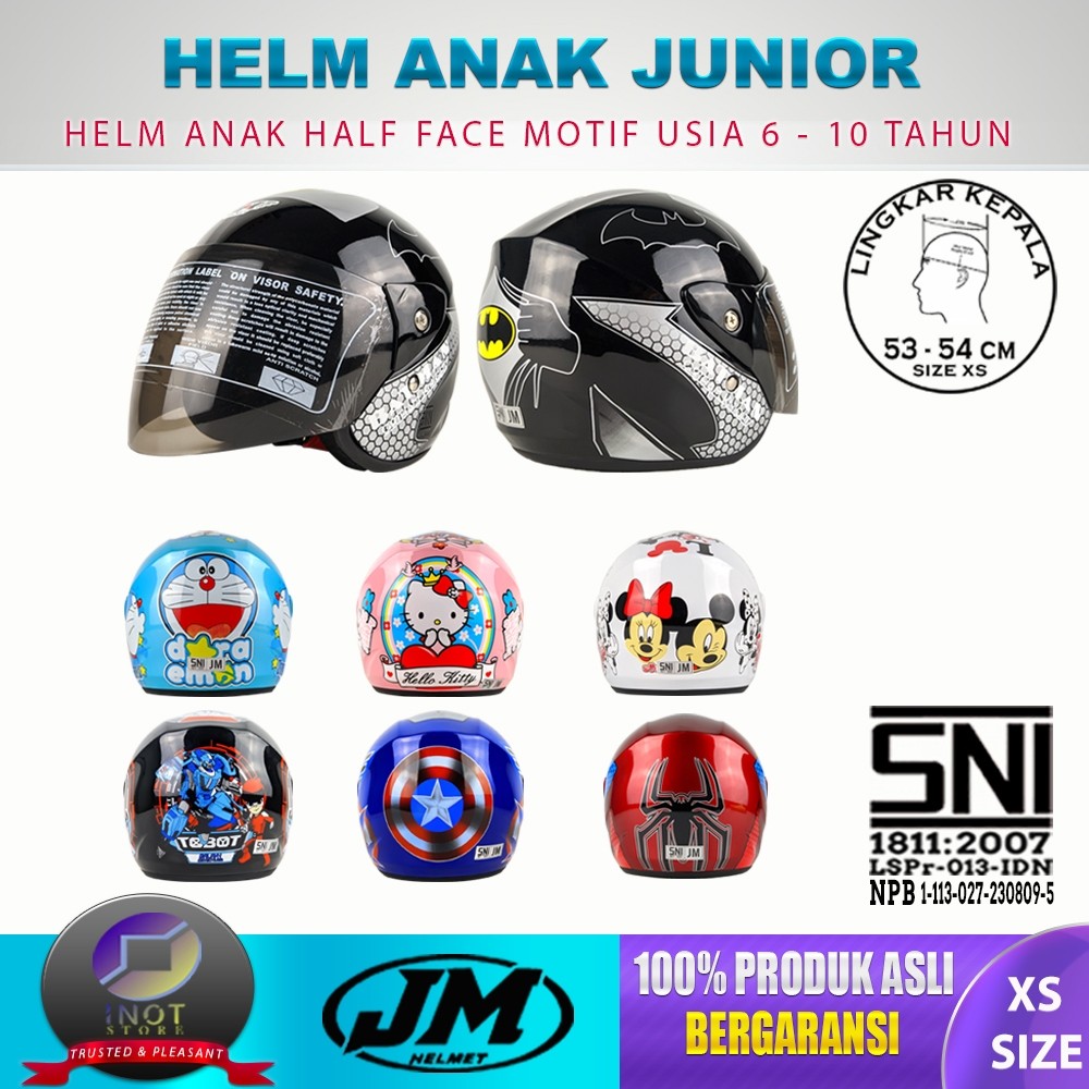 Masterpiece44 - JM SNI Children's Helmet for Girls and Boys Ages 5 6 7 ...