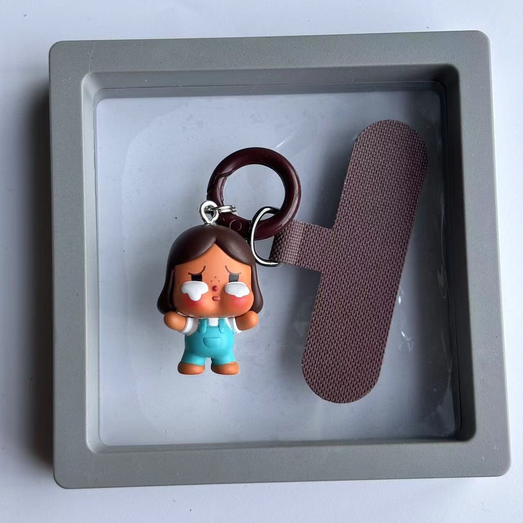 Popmart Mobile Phone Pendant CRY BABY Keychain POP BEAN Hug Series ...