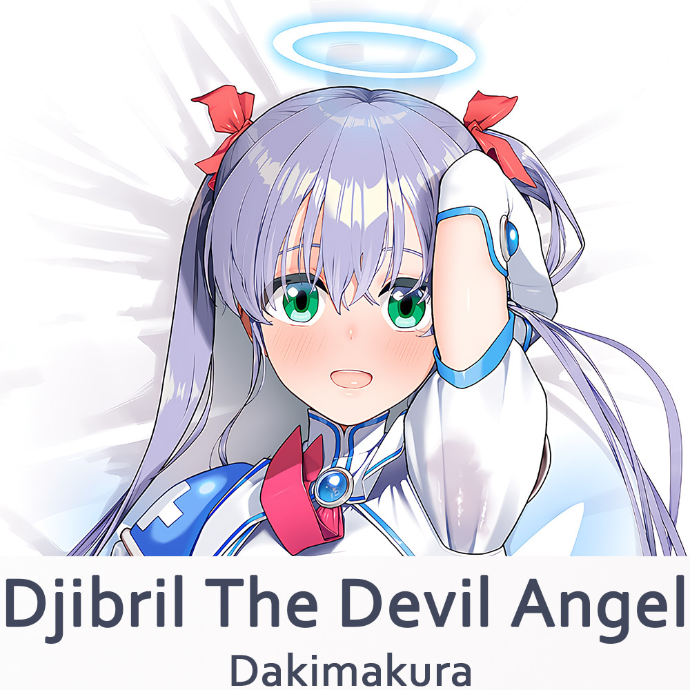 Djibril The Devil Angel Dakimakura 2WAY Hugging Body Pillow Case Anime ...