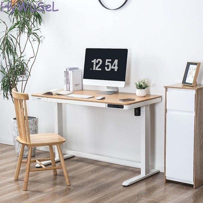 HWS Office Table Electric Height Adjustable 120cm with Drawer Standing ...