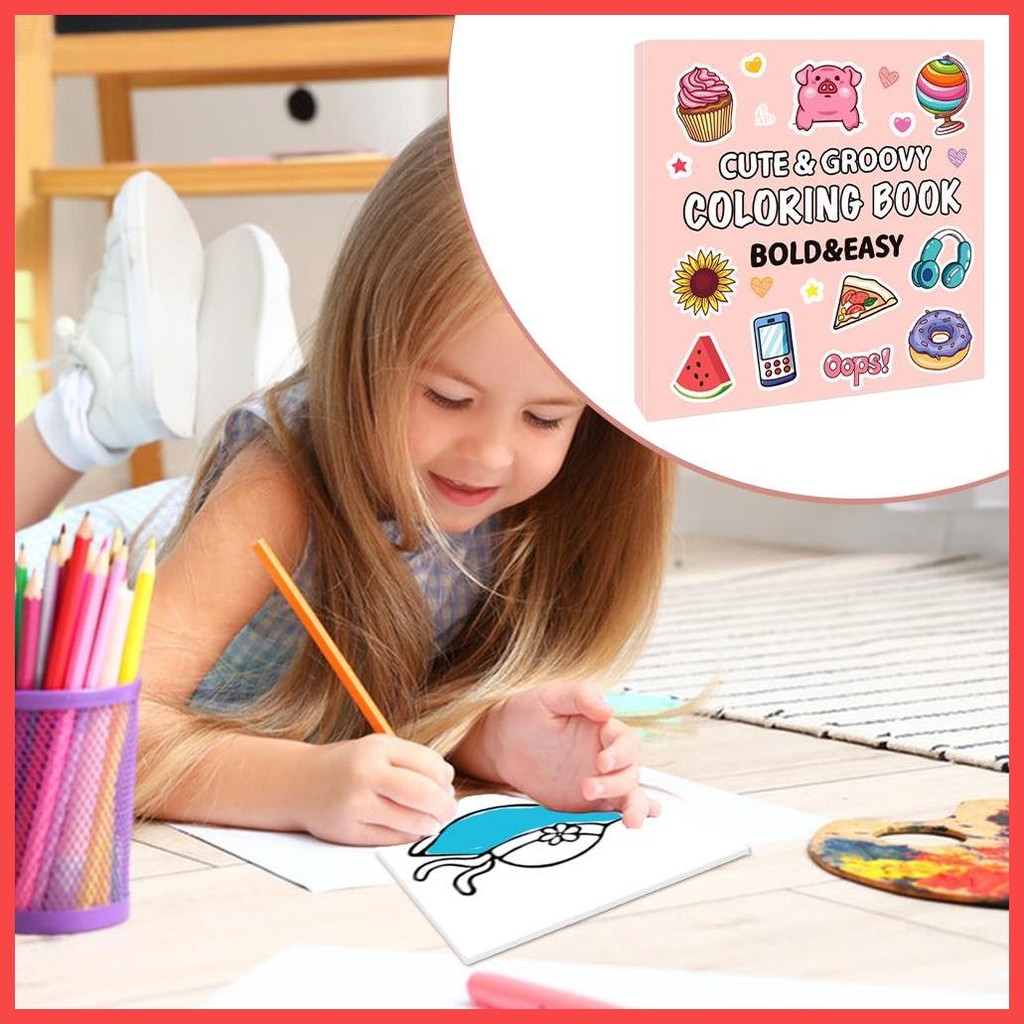 Coloring Book for Kids Educational Painting Book 40 Pages Easy and Fun ...