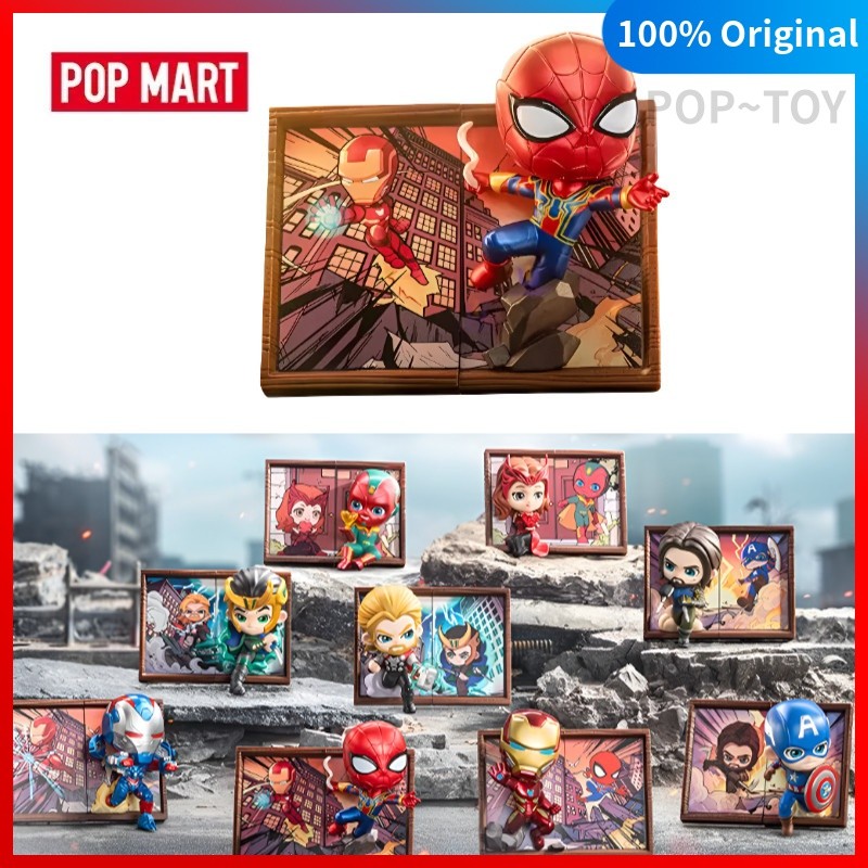 POPMART Marvel Photo Frame Series Figures Cute Gift Pop Mart Official ...
