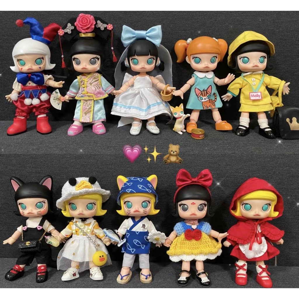 [Ready Stock] POPMART MOLLY Doll Action Figure BJD Girl Gift | Shopee ...
