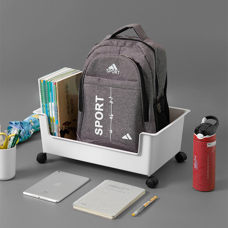 Student Classroom Dormitory Book Box Movable Book Storage Wheeled Book ...