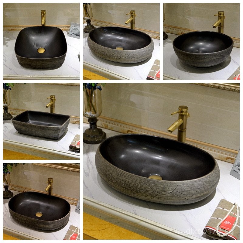 Counter Basin Restaurant Wash Basin Single-Sided Size Antique Basin ...