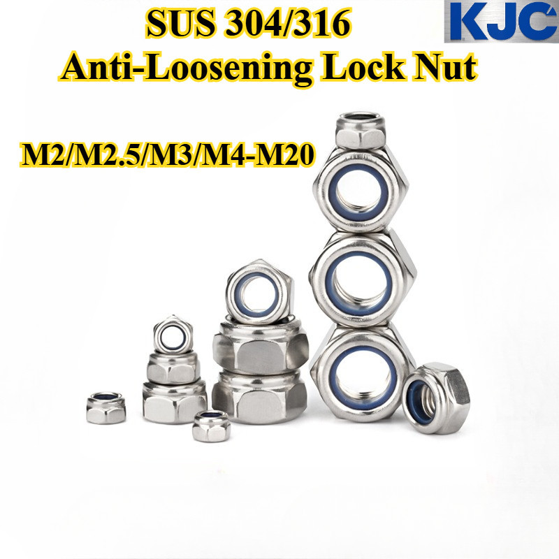 [KJC-FSLM] SUS304/316, Anti-Loosening Lock Nut M2/M2.5/M3/M4-M20 ...