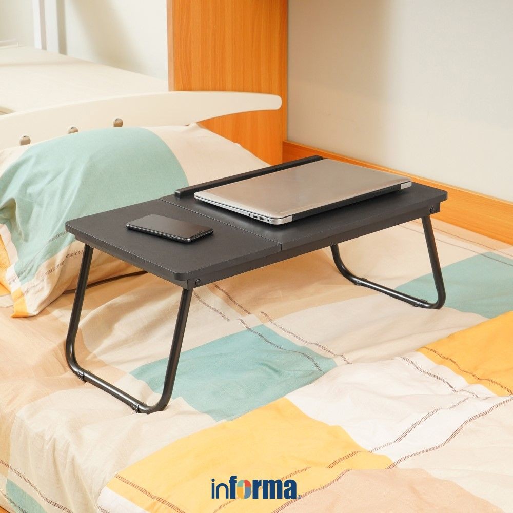 Informa Oxy Children's Folding Laptop Table - Black Folding Table ...