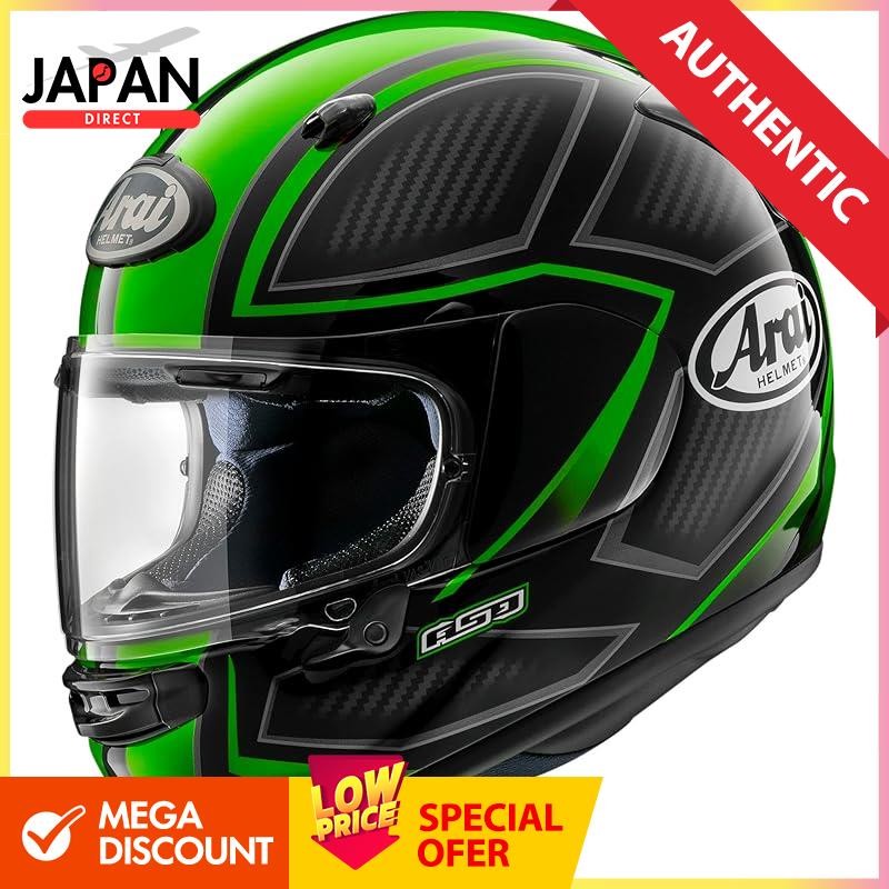 Arai motorcycle helmet Full face ASTRO GX SPINE Green 55-56cm. | Shopee Singapore