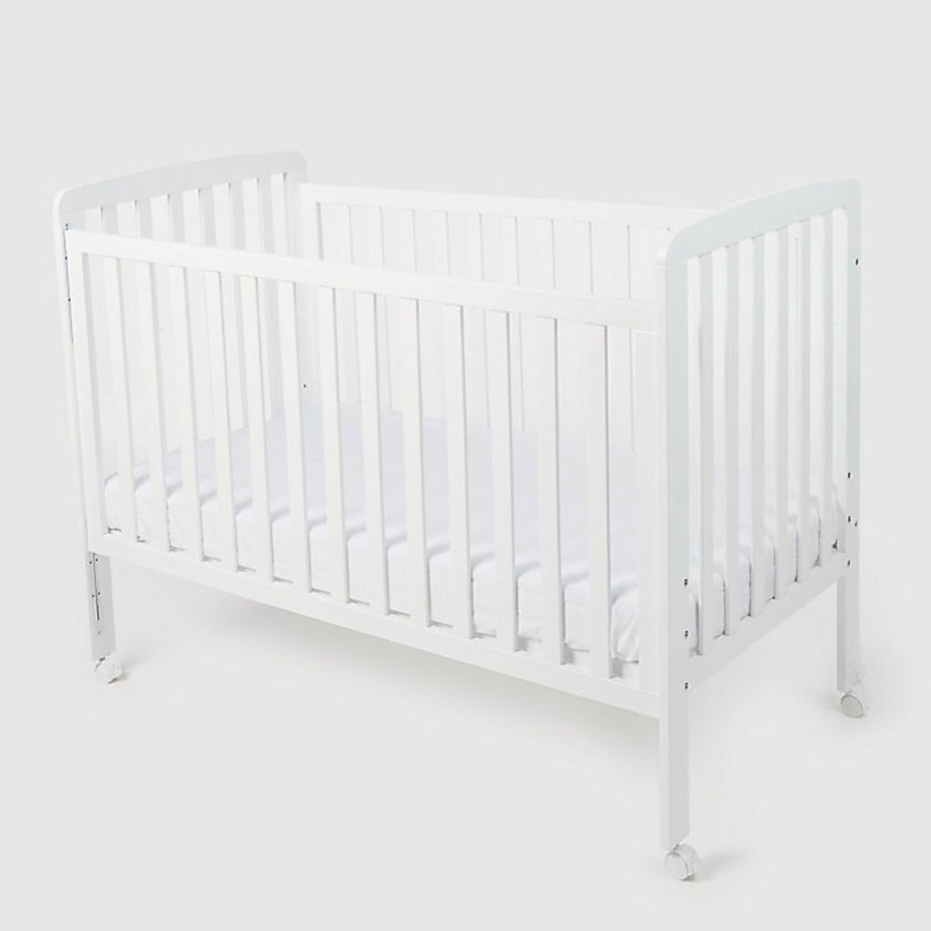 Mothercare Bristol Dropside Cot with Wheels - White | Shopee Singapore
