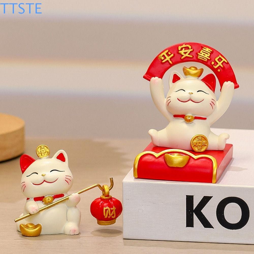 TTSTE Maneki Neko Miniature Figure, Exquisite Chinese Style Lucky Cat ...