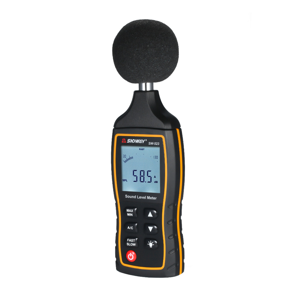 SNDWAY High Accuracy LCD Digital Noisemeter Sound Level Meter 30-130dB ...