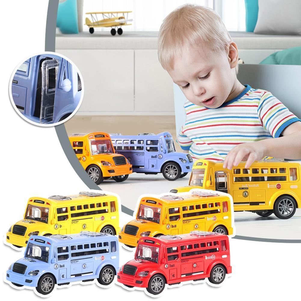 Baby Children School Bus Toy Buses Car Toy Car Model The Open Door ...