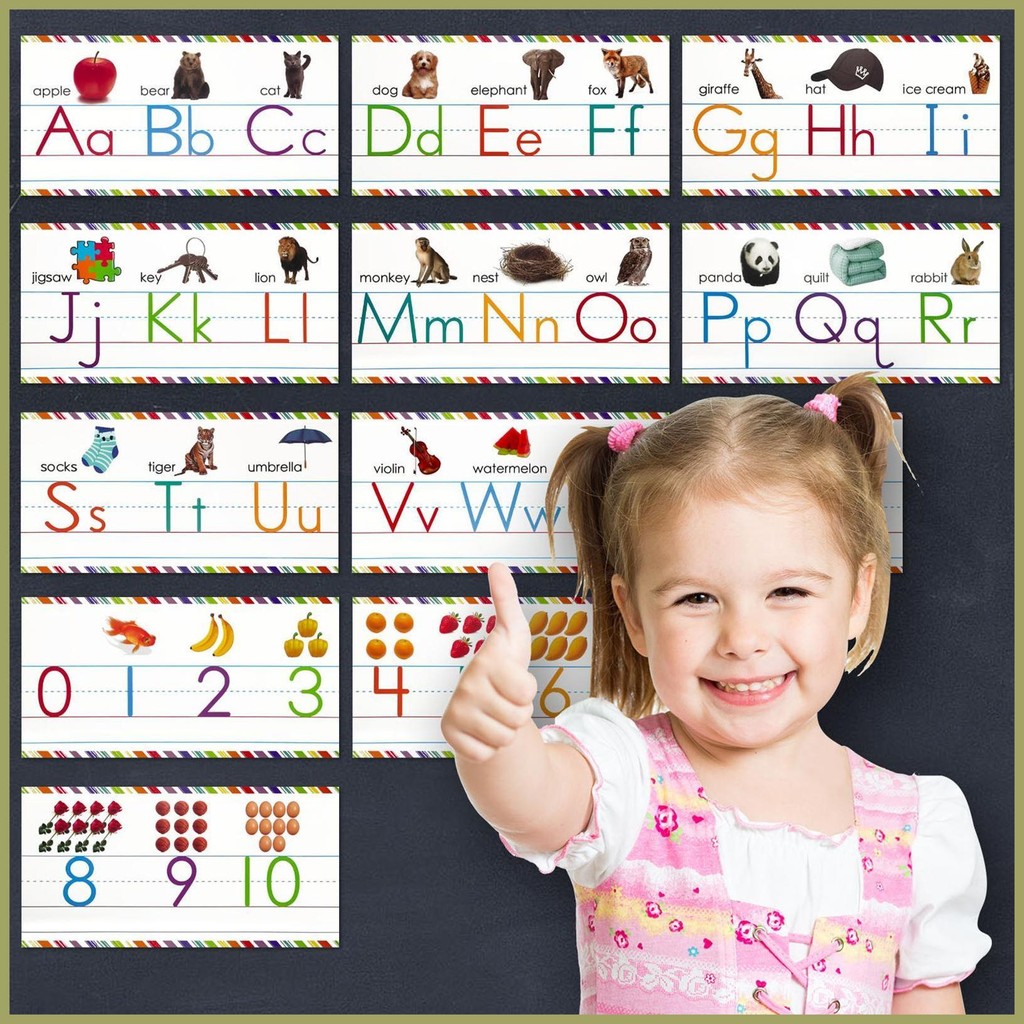 Classroom Alphabet Display Set Bulletin Board Set Number Alphabet ...