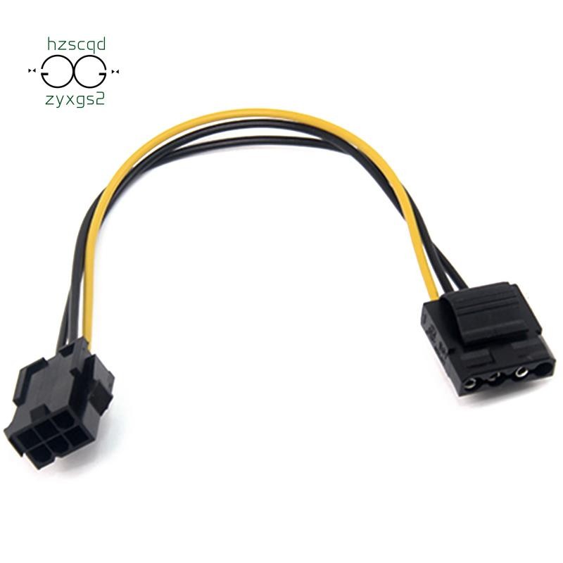 10 Pcs Molex to PCI-E Power Adapter IDE 4Pin 4 Pin Female to 6 Pin Female 6Pin Graphics Video ...