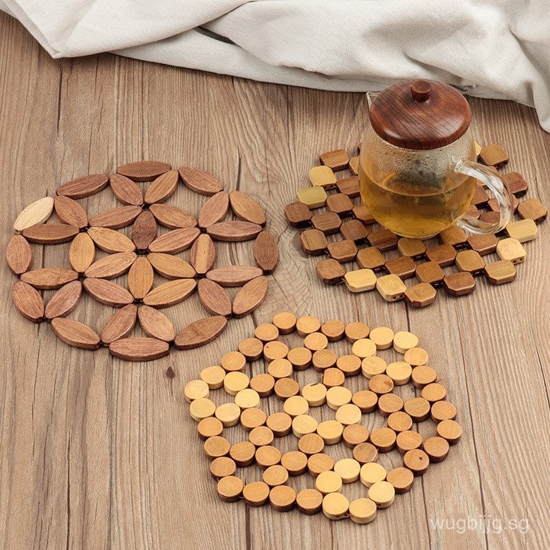 Heat Proof Mat Placemat Dining Table Cushion Bamboo Mat Pot Bottom High ...