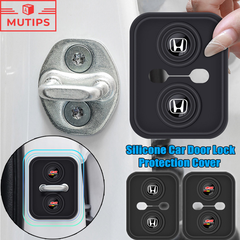 2/4Pcs Honda Silicone Car Door Lock Protector Cover Car Door Shock ...