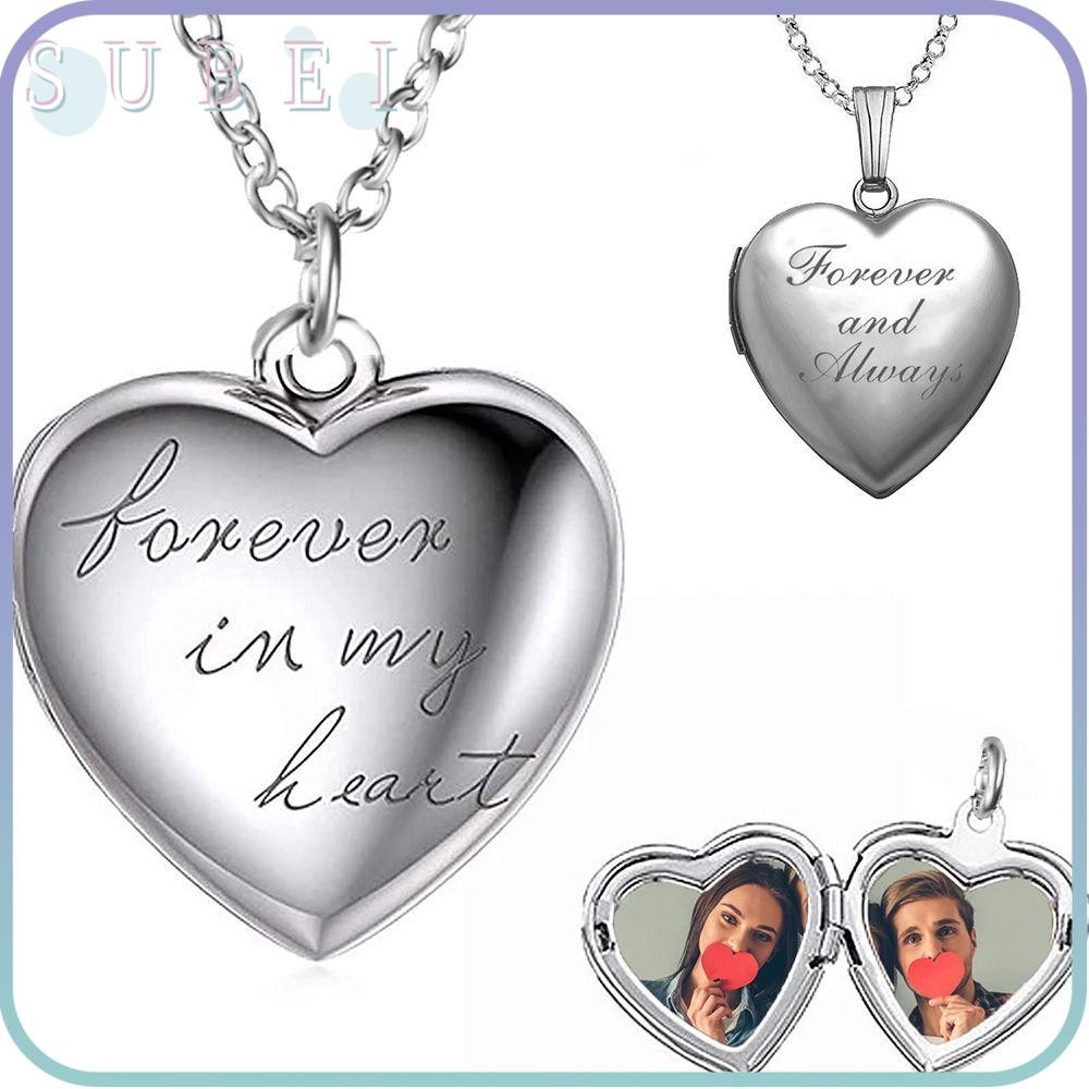 SULIN Photo Picture Locket Lover Forever in my Heart Forever and Always ...