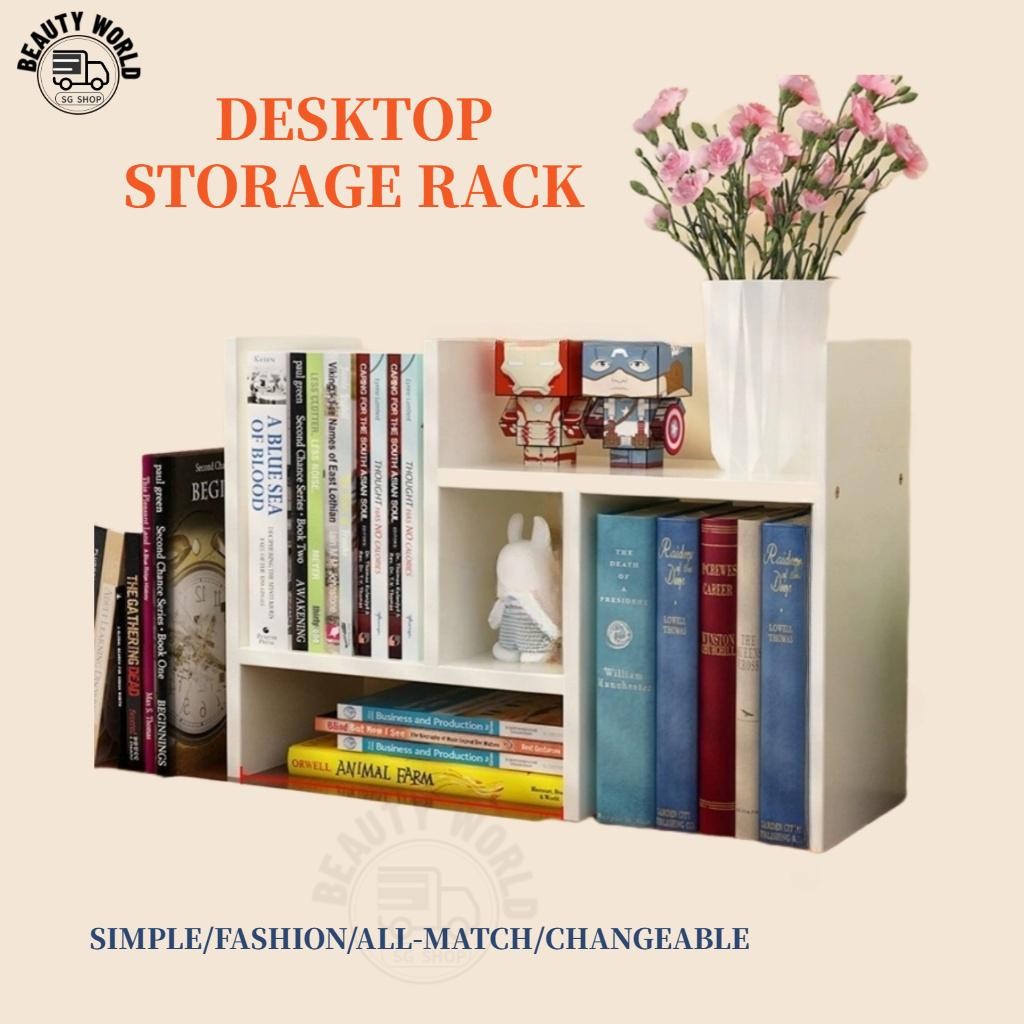 [SG Seller]Economic Simple Shelf Desktop Table Bookshelf Storage Office ...