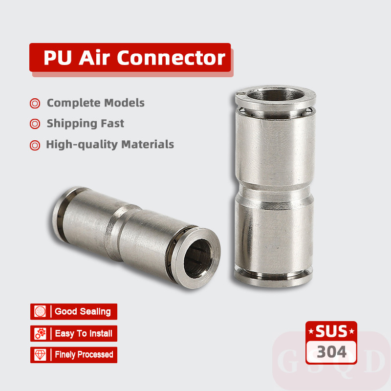 304 stainless steel air pipe quick connector Pneumatic Quick Coupling ...