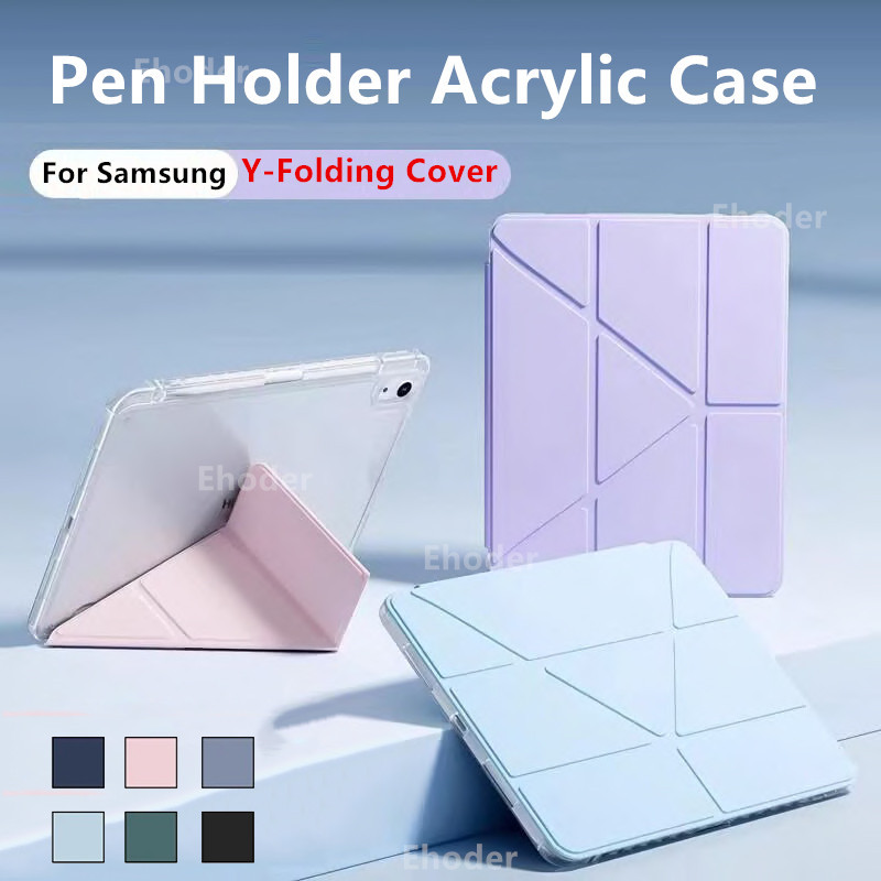 Acrylic Pen Slot Casing For Samsung Tab S10FE+ A8 A9 Plus 11inch S6 ...
