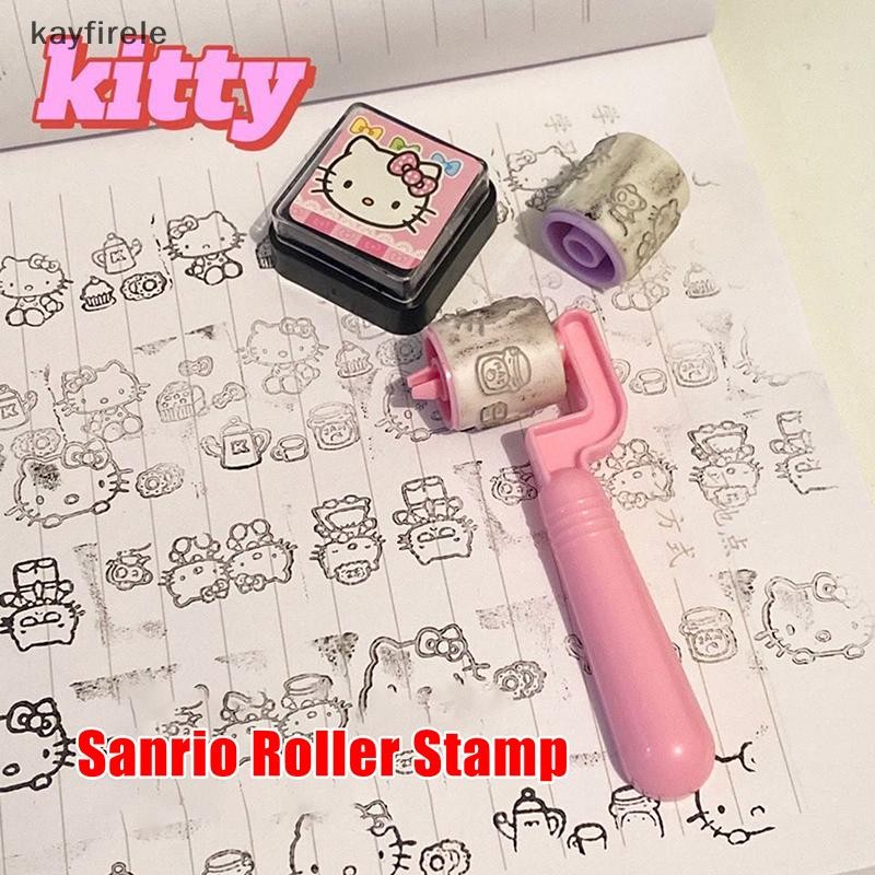 kayfirele Kawaii Sanrio Hello Kitty Roller Stamp Anime Cinnamoroll ...