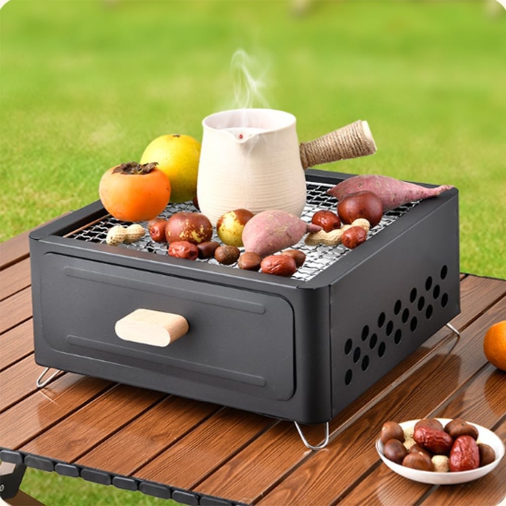 Barbecue Desk Tabletop Outdoor Stainless Steel Smoker BBQ - Portable ...
