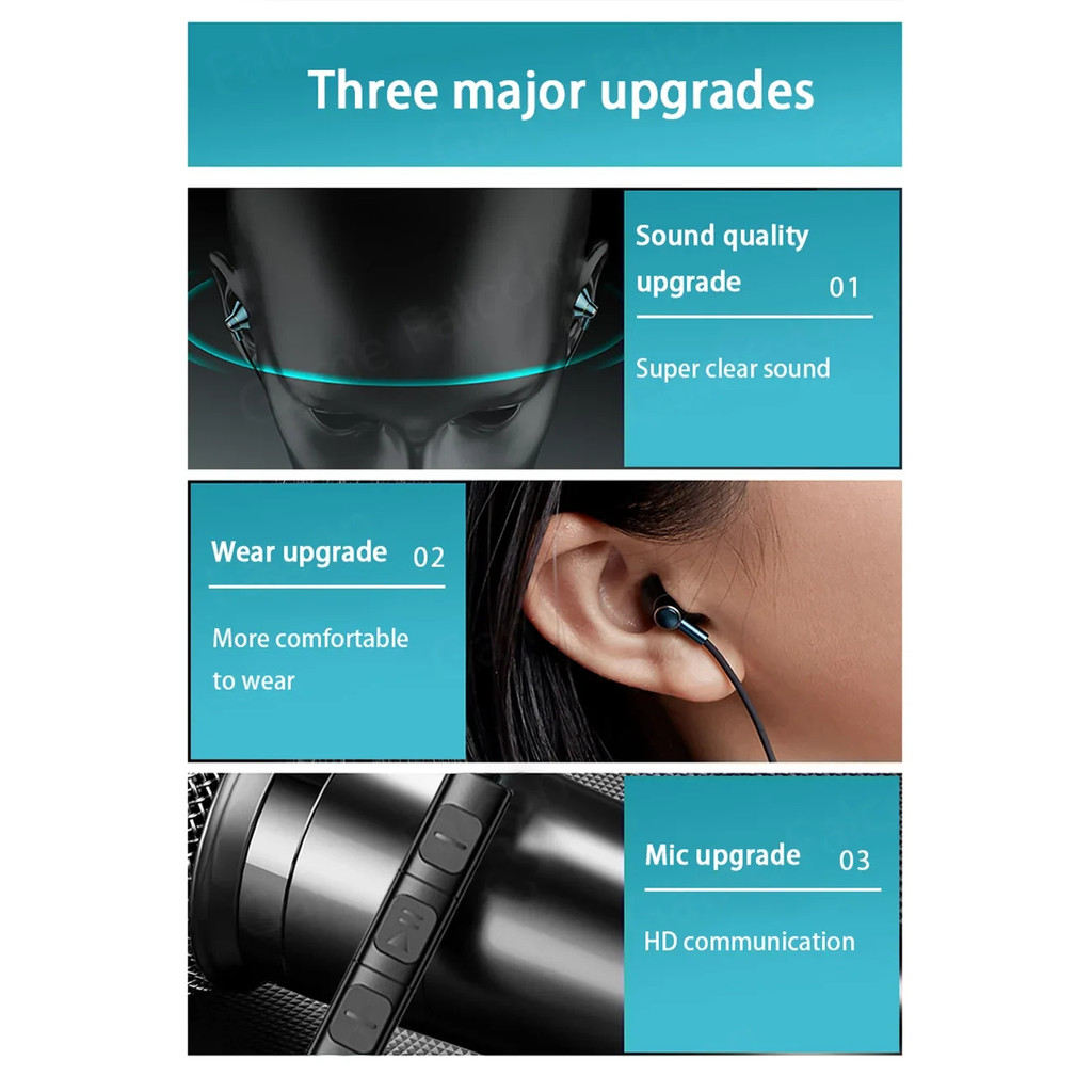 USB Type C Headphone HiFi Bass Stereo Volume Control Mic 3.5mm Wired ...