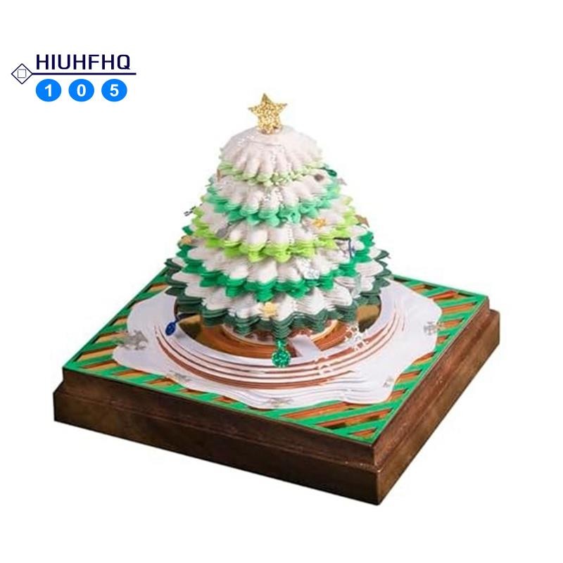 3D Paper Sculpture Art Notepad Tear-Off Calendar Sculpture Christmas 3D ...