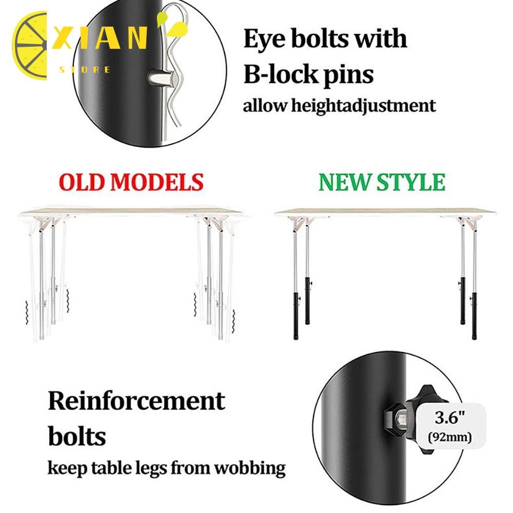 XIANS Table Leg Extenders, Furniture Leg Folding Tables Leg Desk Leg ...