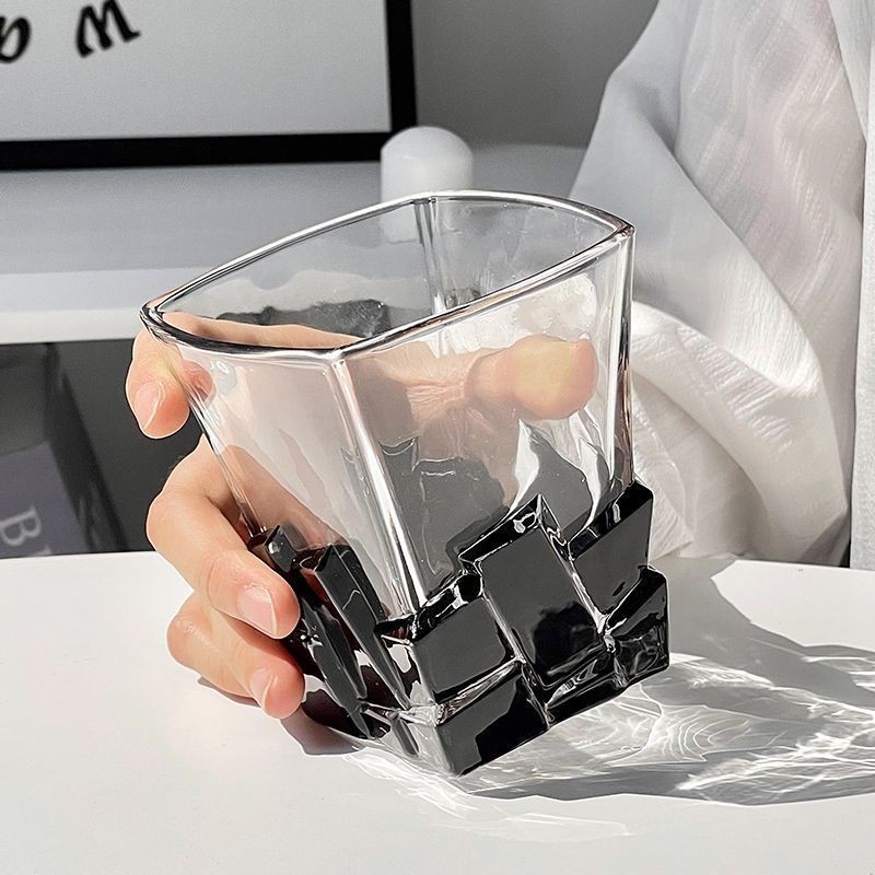 Creative Artistic Black Gem Light Luxury Crystal Glass Niche Design ...