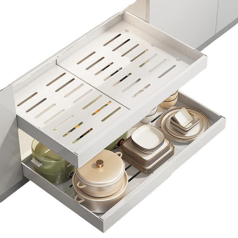 Extendable Pull- Out Drawer Organizer/ Kitchen Storage / Condiments ...