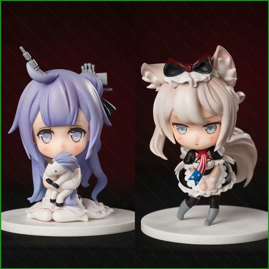 GR9 Azur Lane Action Figure Q version HMS Unicorn and USS Hammann Model ...