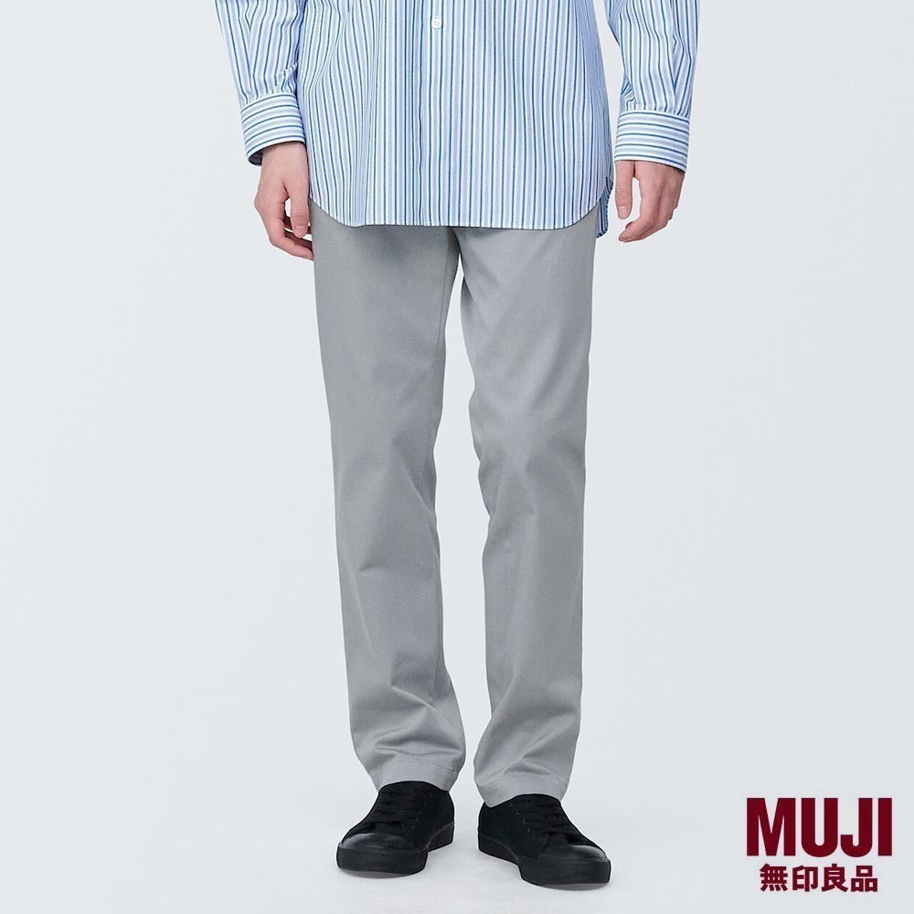MUJI Men Stretch Chino Slim-Fit Pants (L82cm) | Shopee Singapore