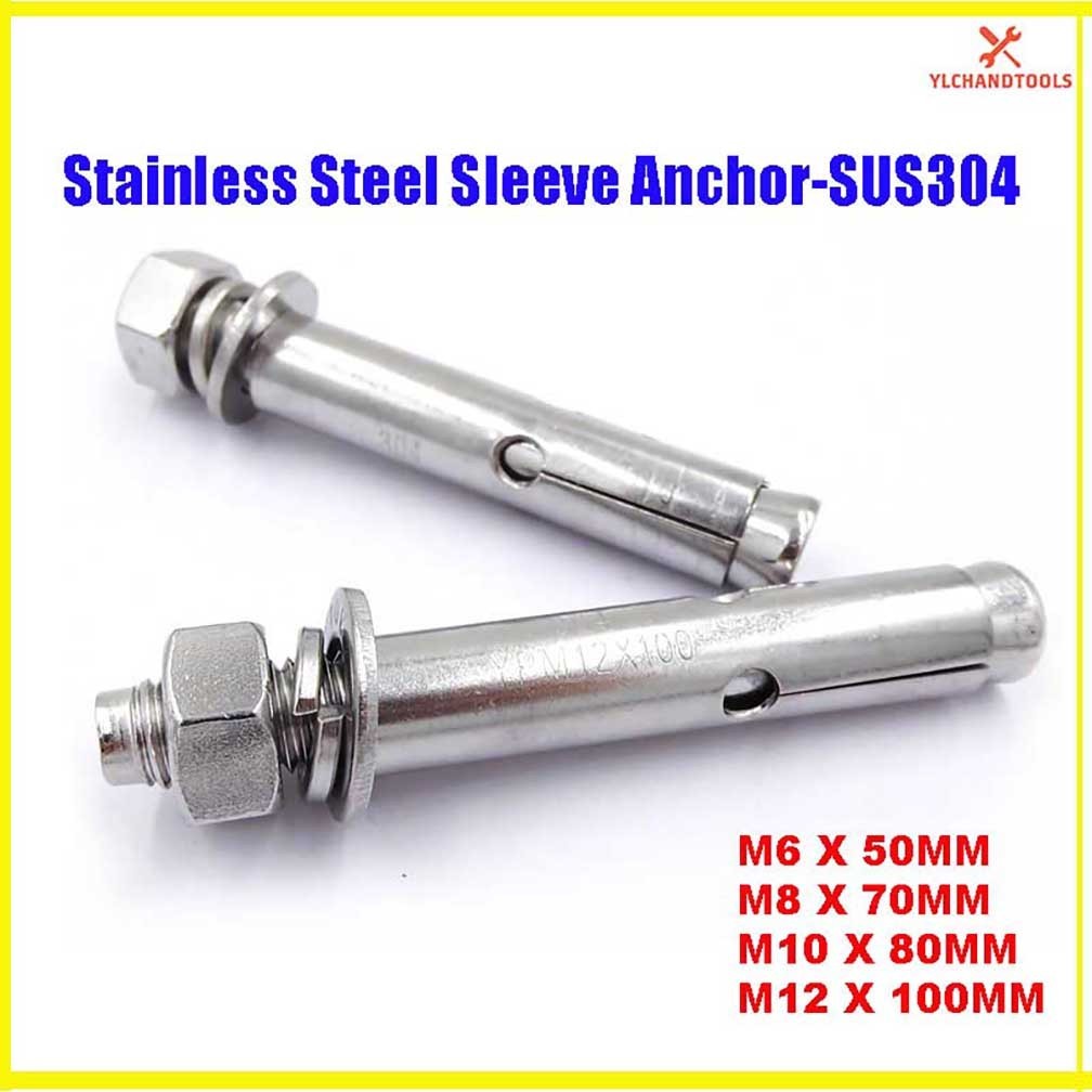 Stainless Steel SUS304 Sleeve Anchor Wall Plug Dinding | Shopee Singapore