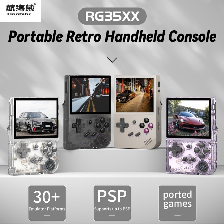 ANBERNIC RG35XX+New Retro Handheld Console PS1Nostalgic Arcade Zhou Ge ...