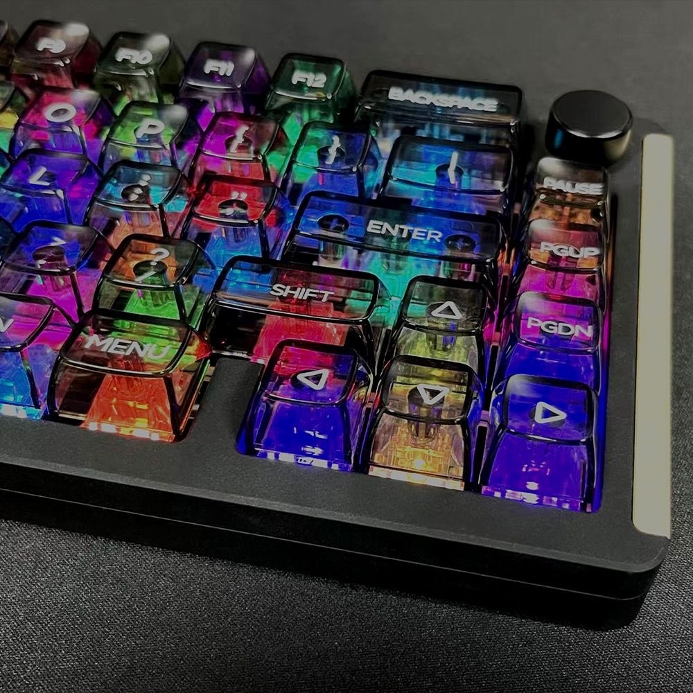 SG SELLER[Black transparent keycaps]Black Crystal Transparent Keycap ...