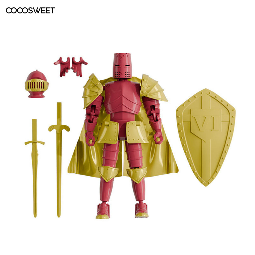 COCO Articulated Dummy Figurine Medieval Knight Figure Poseable Knight ...
