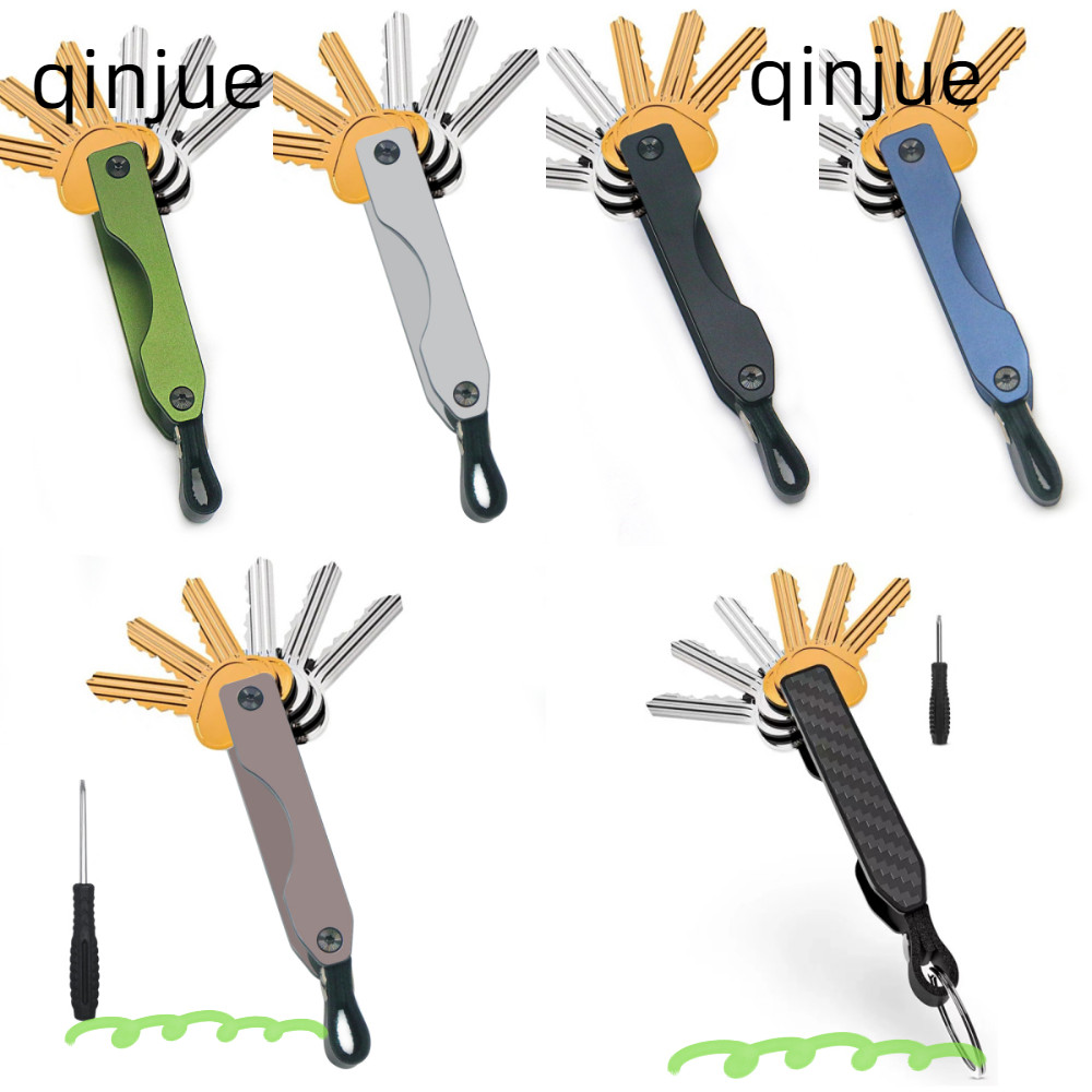 QINJUE Key Organizer, Metal with Screwdriver Key Holder, 1-6 Keys ...