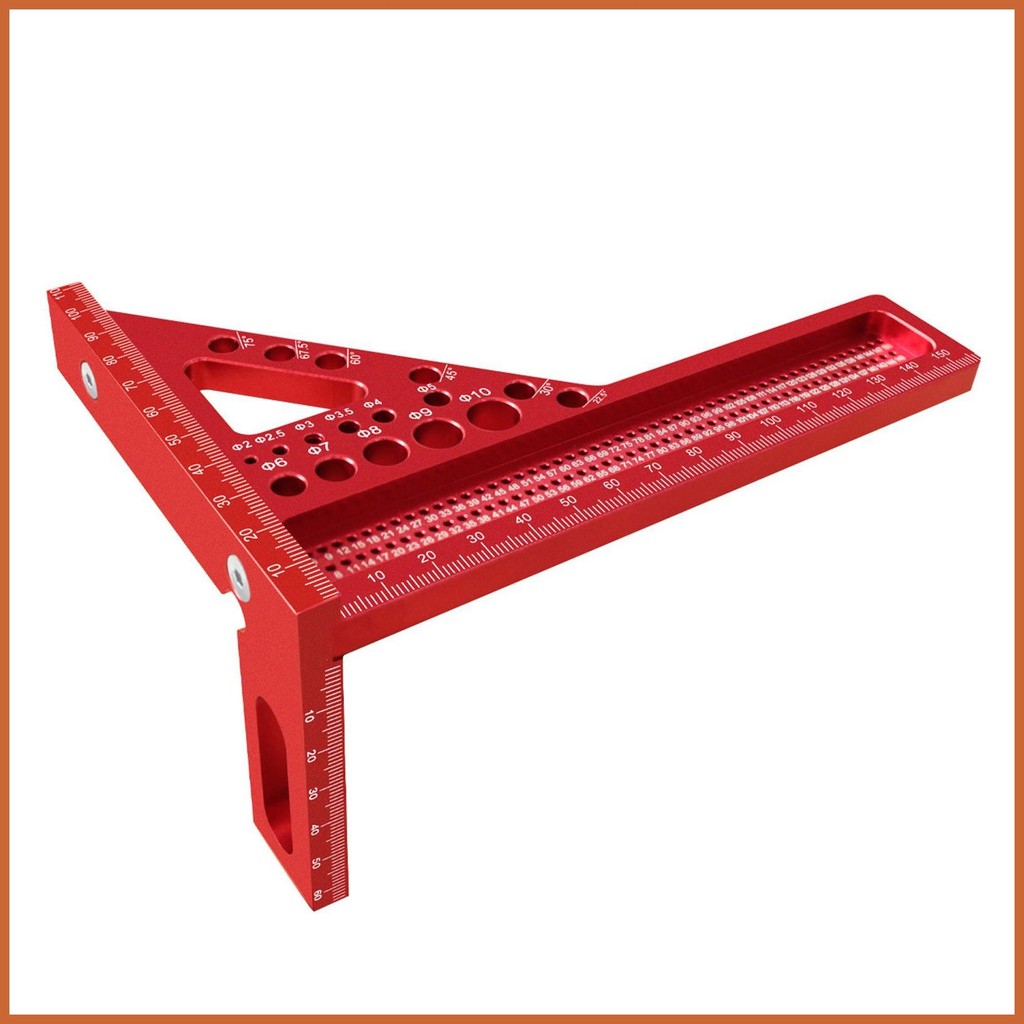 Woodworking Square Protractor Multi-Angle Aluminum Measuring Ruler ...