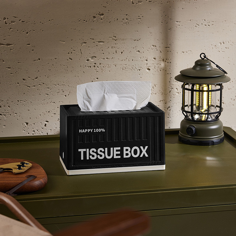 INS Cream Style Tissue Box Creative Container Paper Extraction Box Wall ...