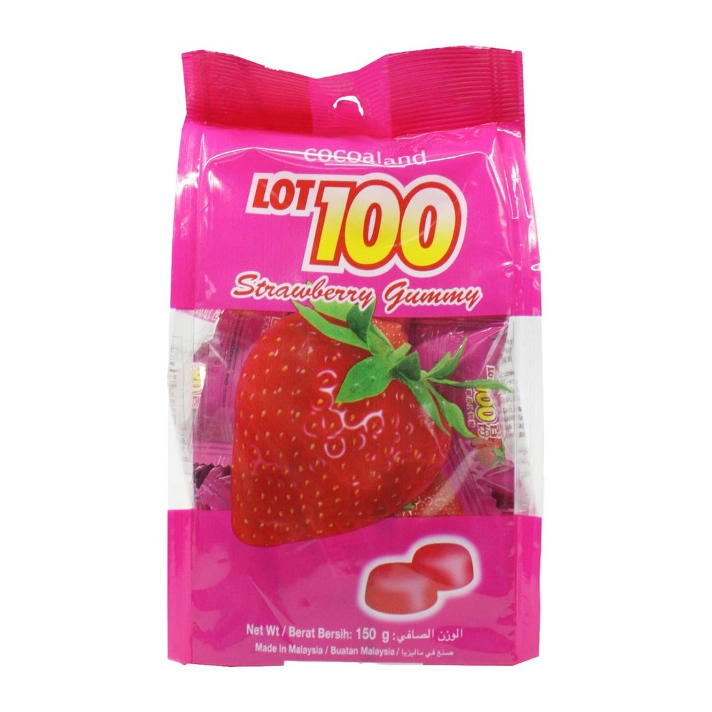 (Expiry 30 June 2025) Lot 100 Gummy Strawberry 150g | Shopee Singapore