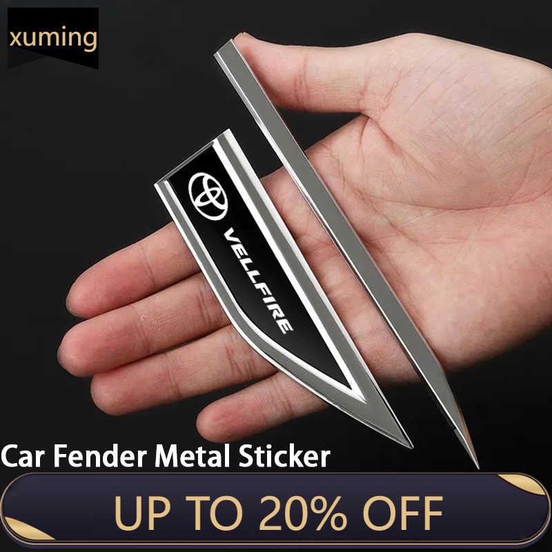 XM Toyota Vellfire Car Stainless Steel Car Door Fender 3D Metal Side ...