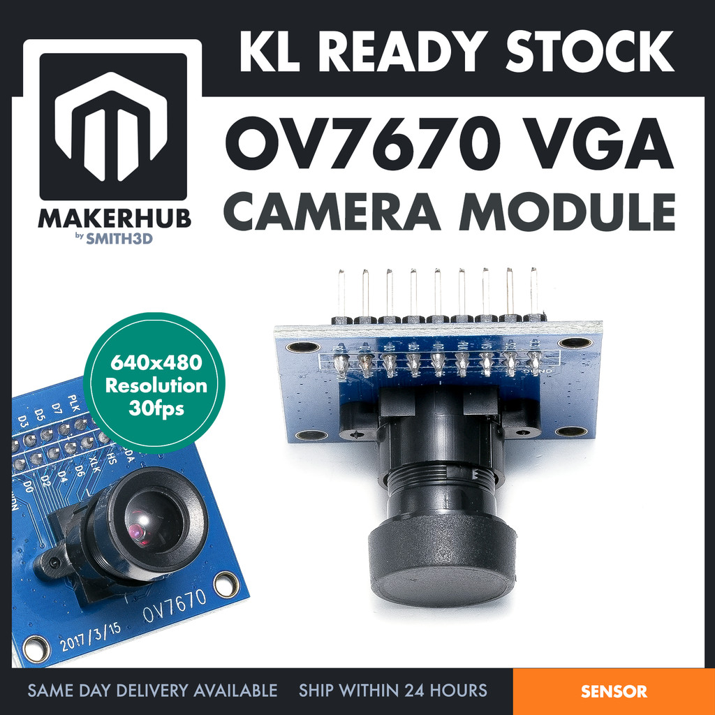 OV7670 Camera Module 640x480 VGA CMOS Image Sensor SCCB Interface Auto ...