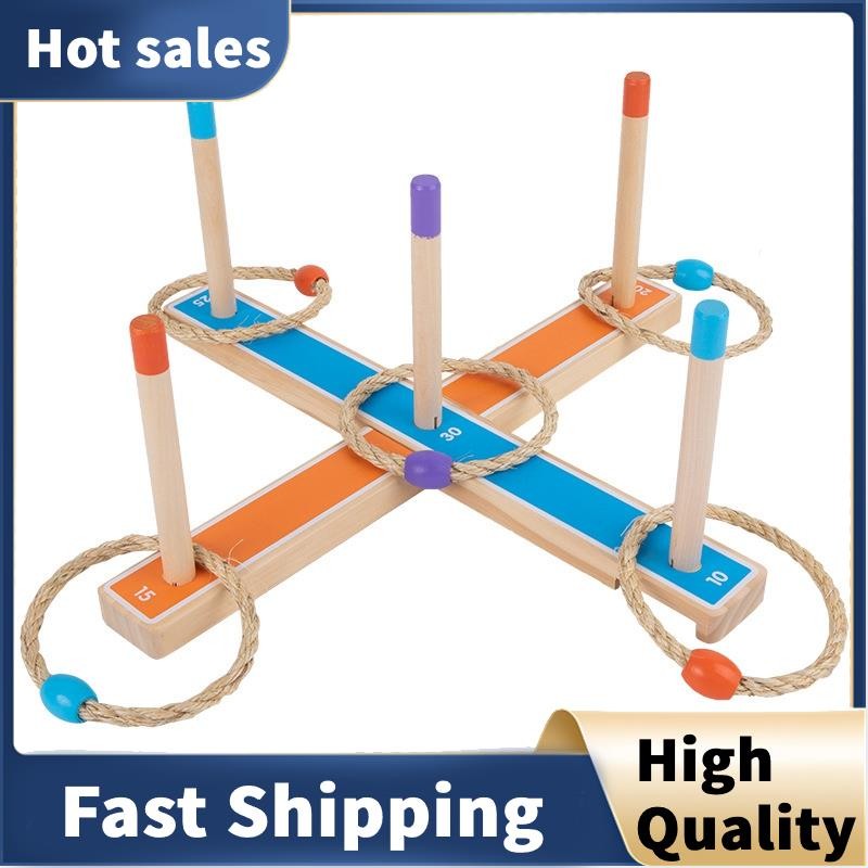 Ring Toss Toy Set Kids Outdoor Throwing Ring Game 3-12 Years Kids ...