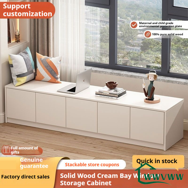 W Bay Window Storage Cabinet Low Cabinet Floor Cabinet Solid Wood Can ...